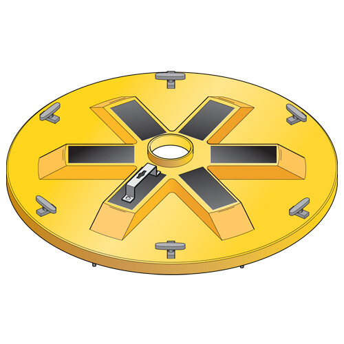 Round - Water Tight Structural Sump Lids with centre port