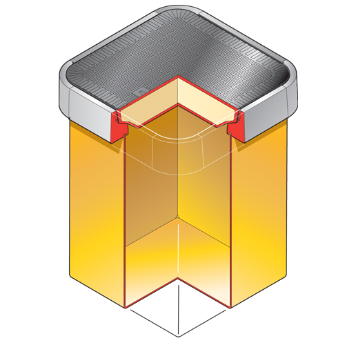 450mm (17¾”) Square x 600mm (24″) Deep Solid Base Sump – S1